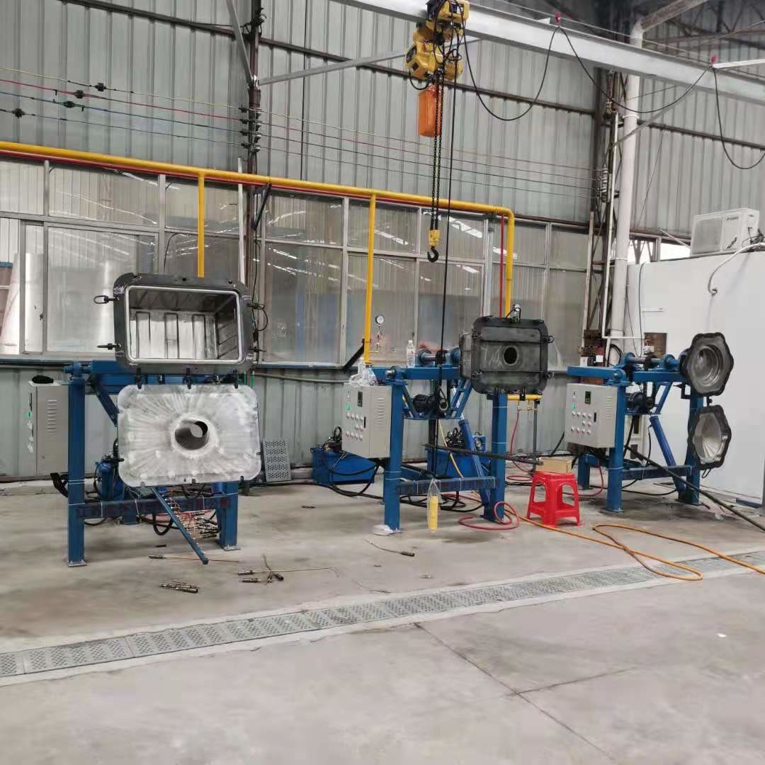 11KW 380V Rotational Molding Machine Rotary Open Fire PLC Control